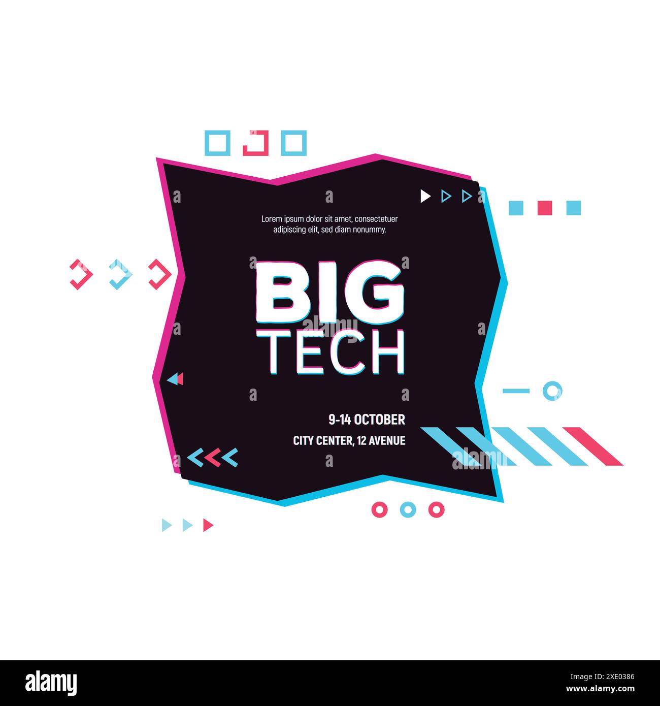 Abstract tech banner design Stock Vector Images - Alamy