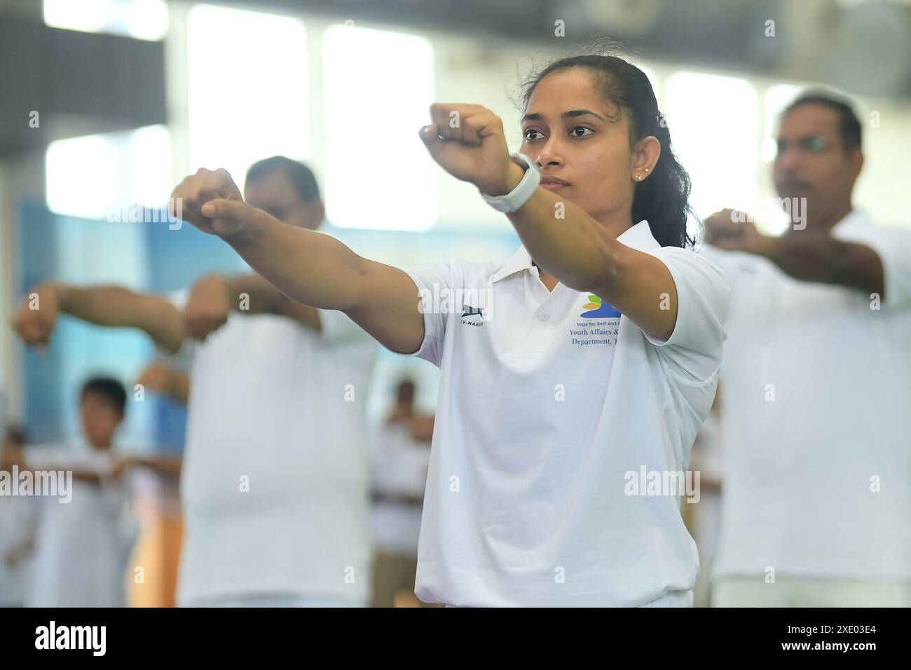 Padmashree awardee olympian dipa karmakar hi-res stock photography and ...