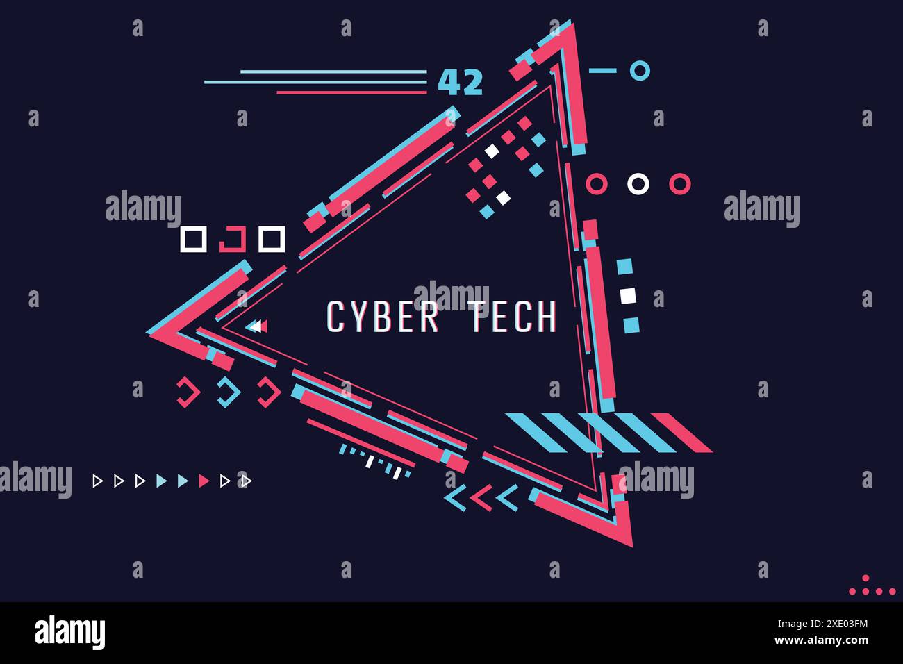 Futuristic triangle text banner Stock Vector Image & Art - Alamy