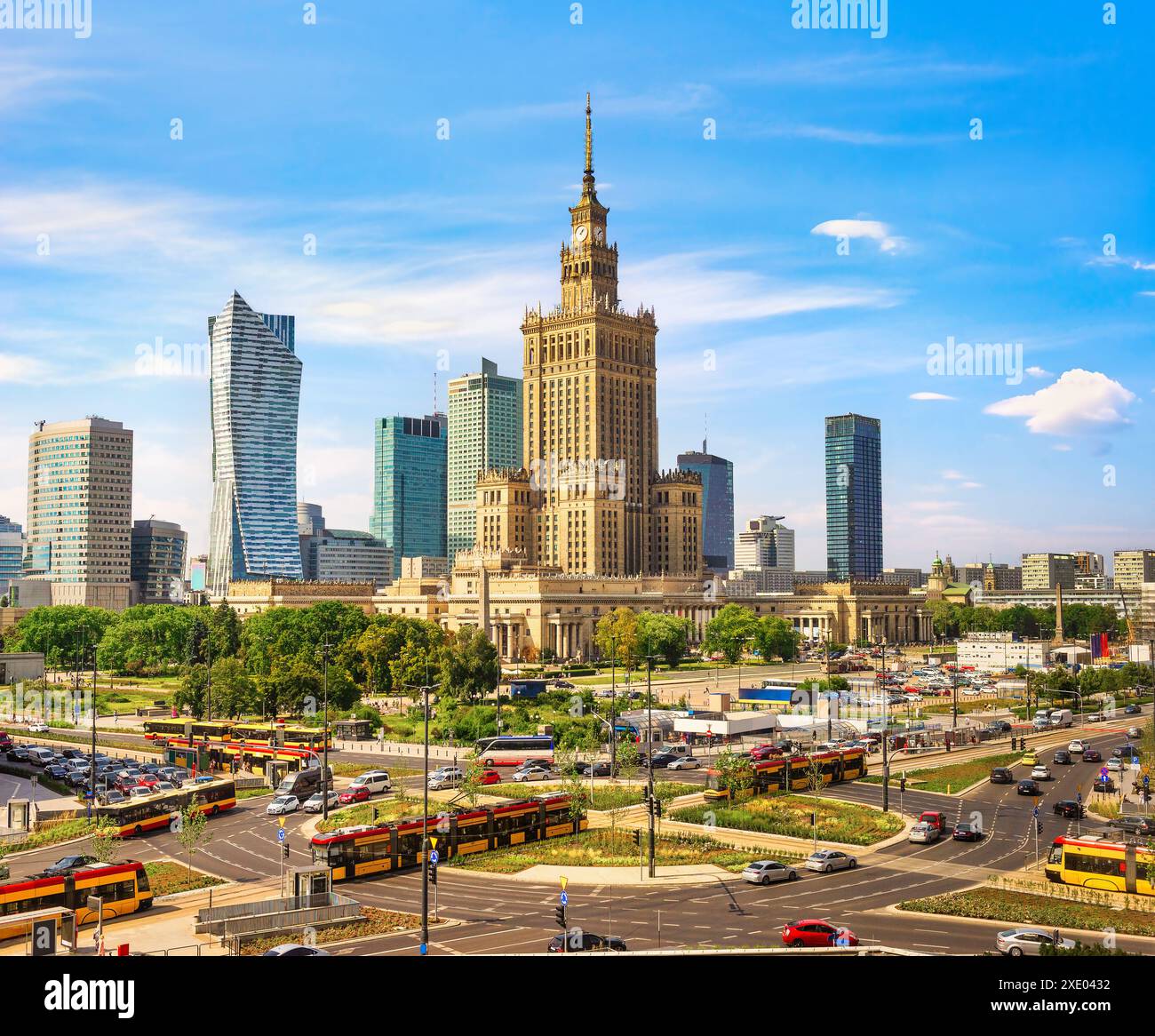Landmarks of Warsaw Stock Photo - Alamy