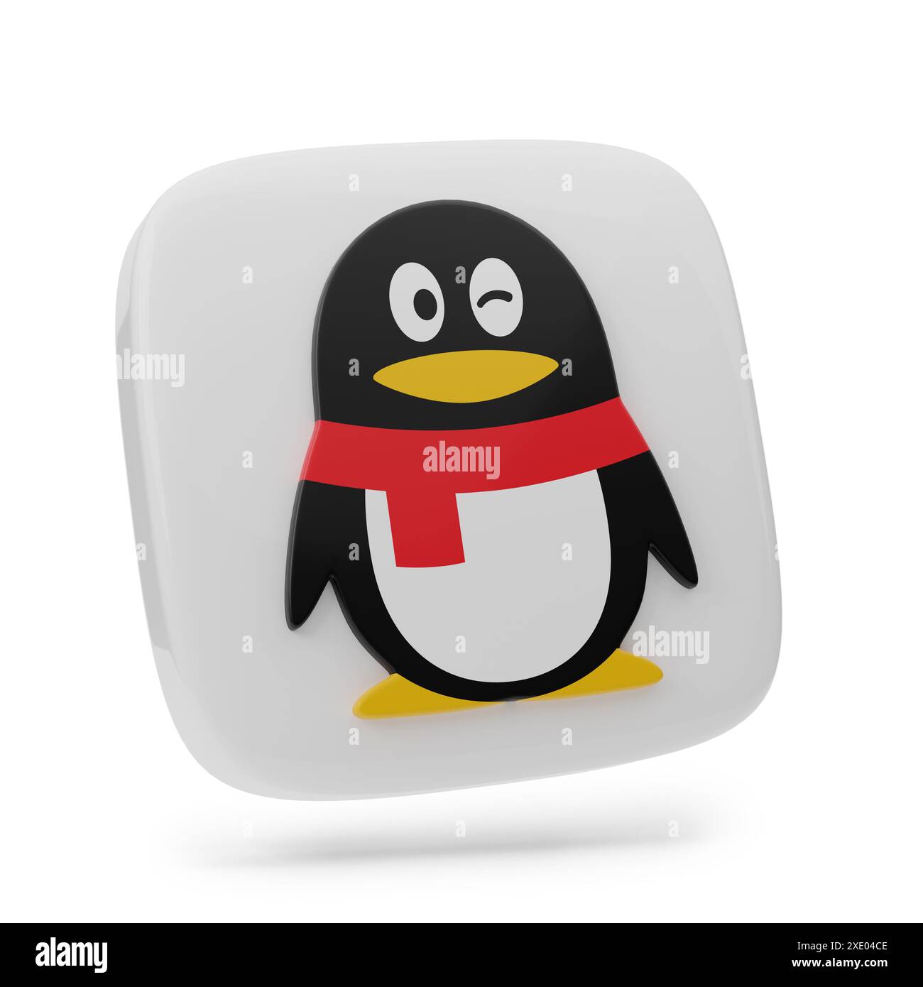 Buenos Aires, Argentina - June 22th 2024: QQ three-dimensional logo ...