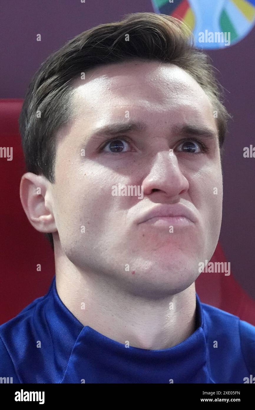 Federico Chiesa of Italy during UEFA Euro 2024 - Croatia vs Italy, UEFA ...