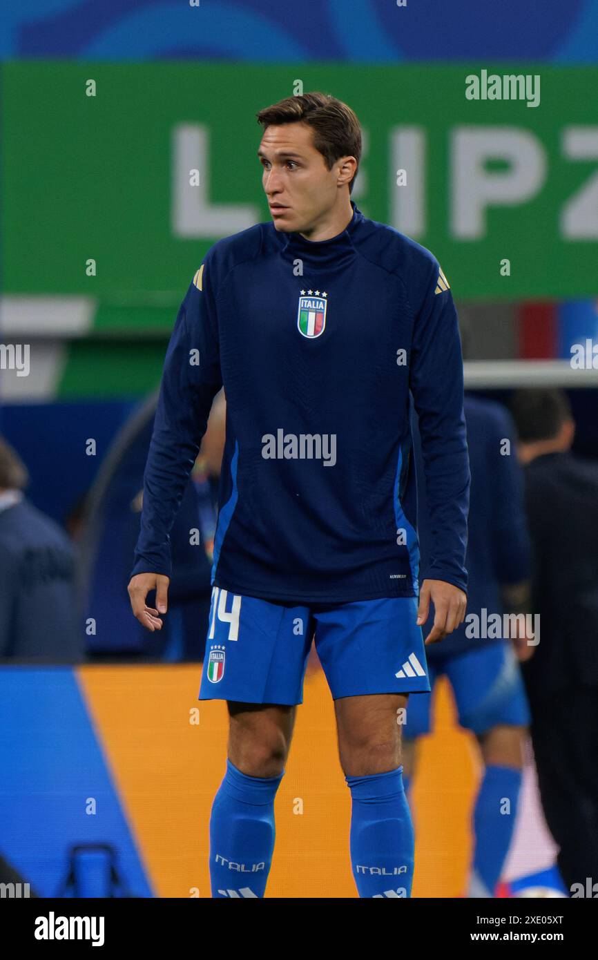 Federico Chiesa of Italy during UEFA Euro 2024 - Croatia vs Italy, UEFA ...