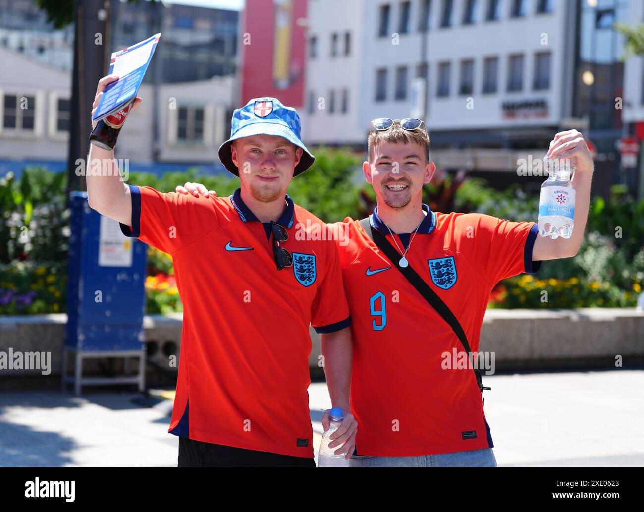 England fans ahead of the UEFA Euro 2024 Group C match at the Cologne ...