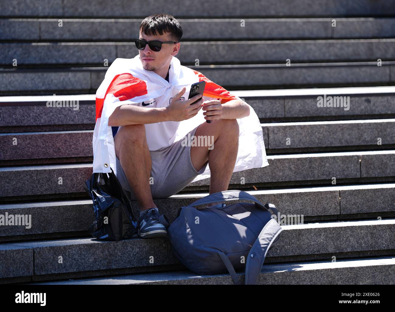 England fans ahead of the UEFA Euro 2024 Group C match at the Cologne ...