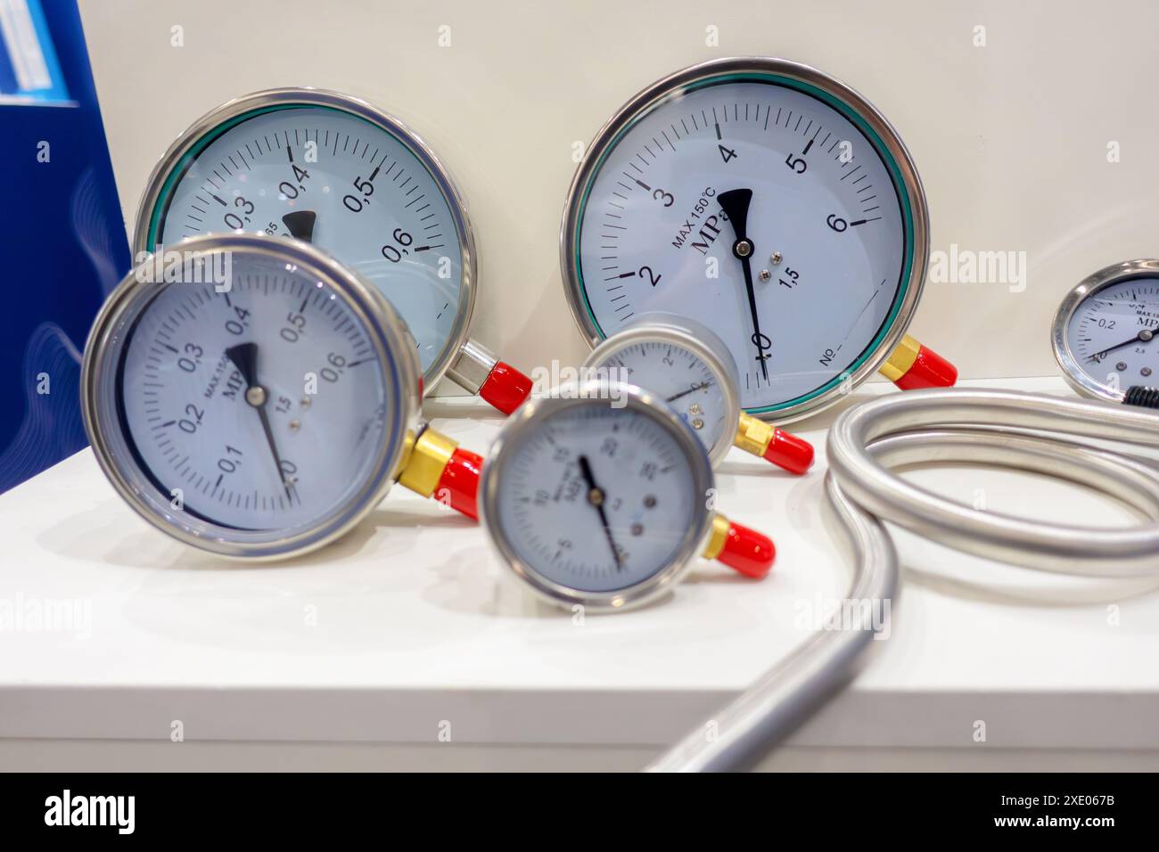 Manometers for measuring excess pressure in systems and installations ...