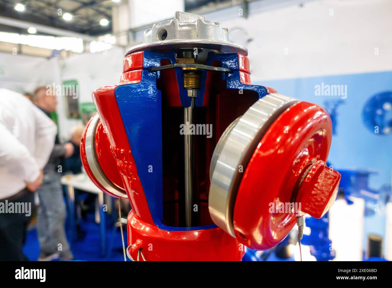 Fire street hydrant. Internal structure of a fire hydrant Stock Photo ...