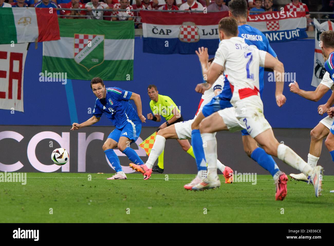 Federico Chiesa of Italy during UEFA Euro 2024 - Croatia vs Italy, UEFA ...