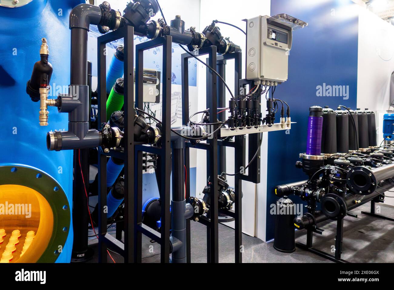 Advanced Industrial Water Filtration System Display Stock Photo - Alamy