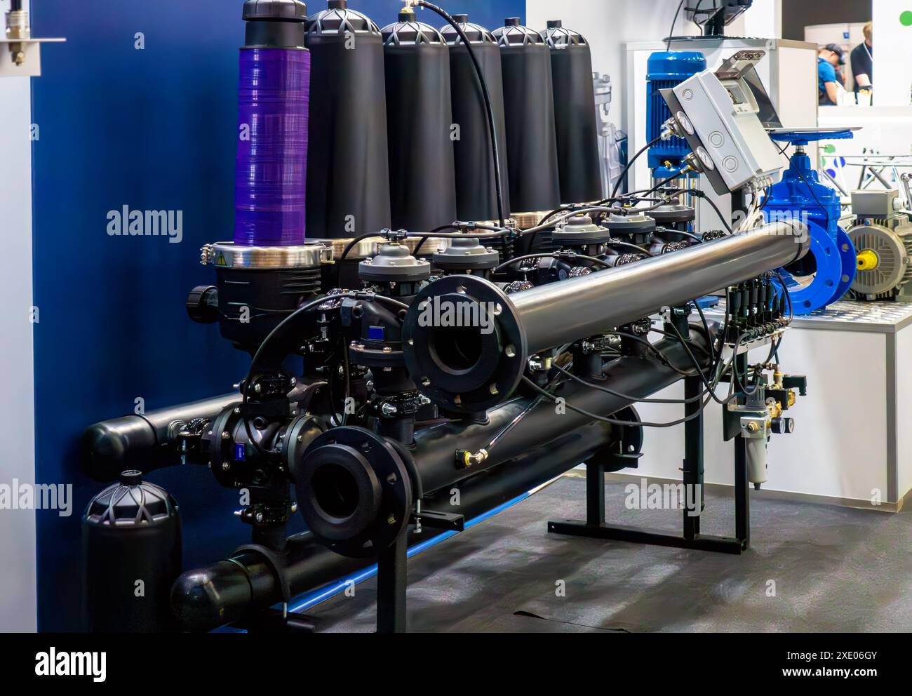 Advanced Industrial Water Filtration System Display Stock Photo - Alamy