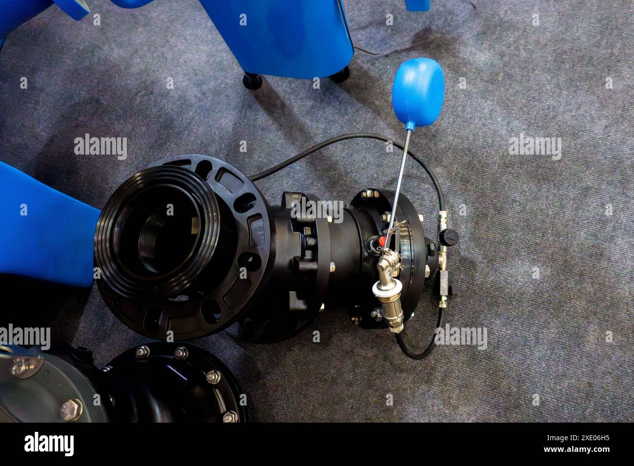 Industrial water pump with float valve Stock Photo - Alamy