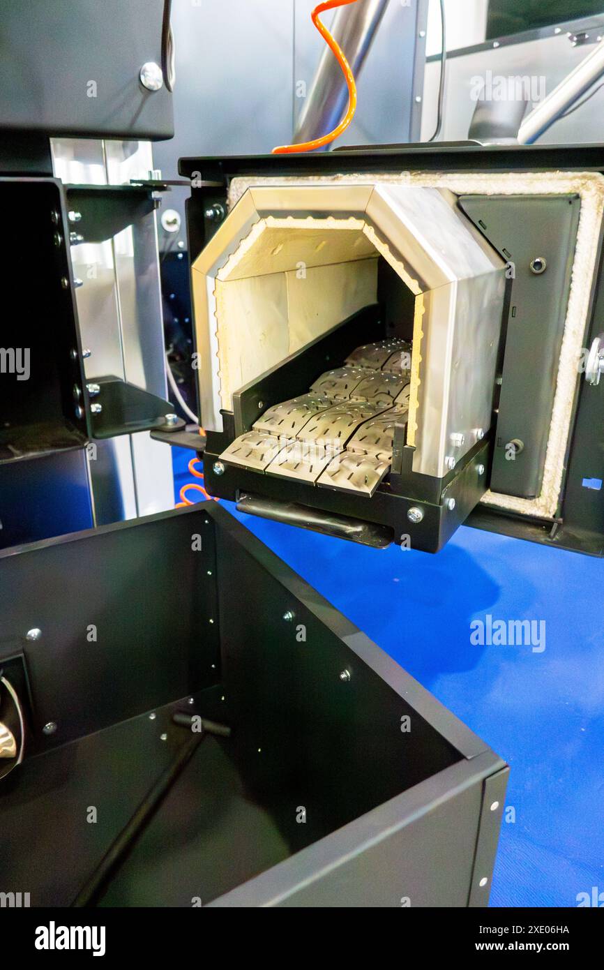 Modern Industrial Furnace with Open Hatch Stock Photo - Alamy