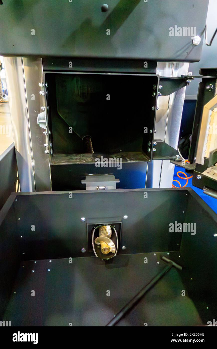 Modern Industrial Furnace with Open Hatch Stock Photo - Alamy