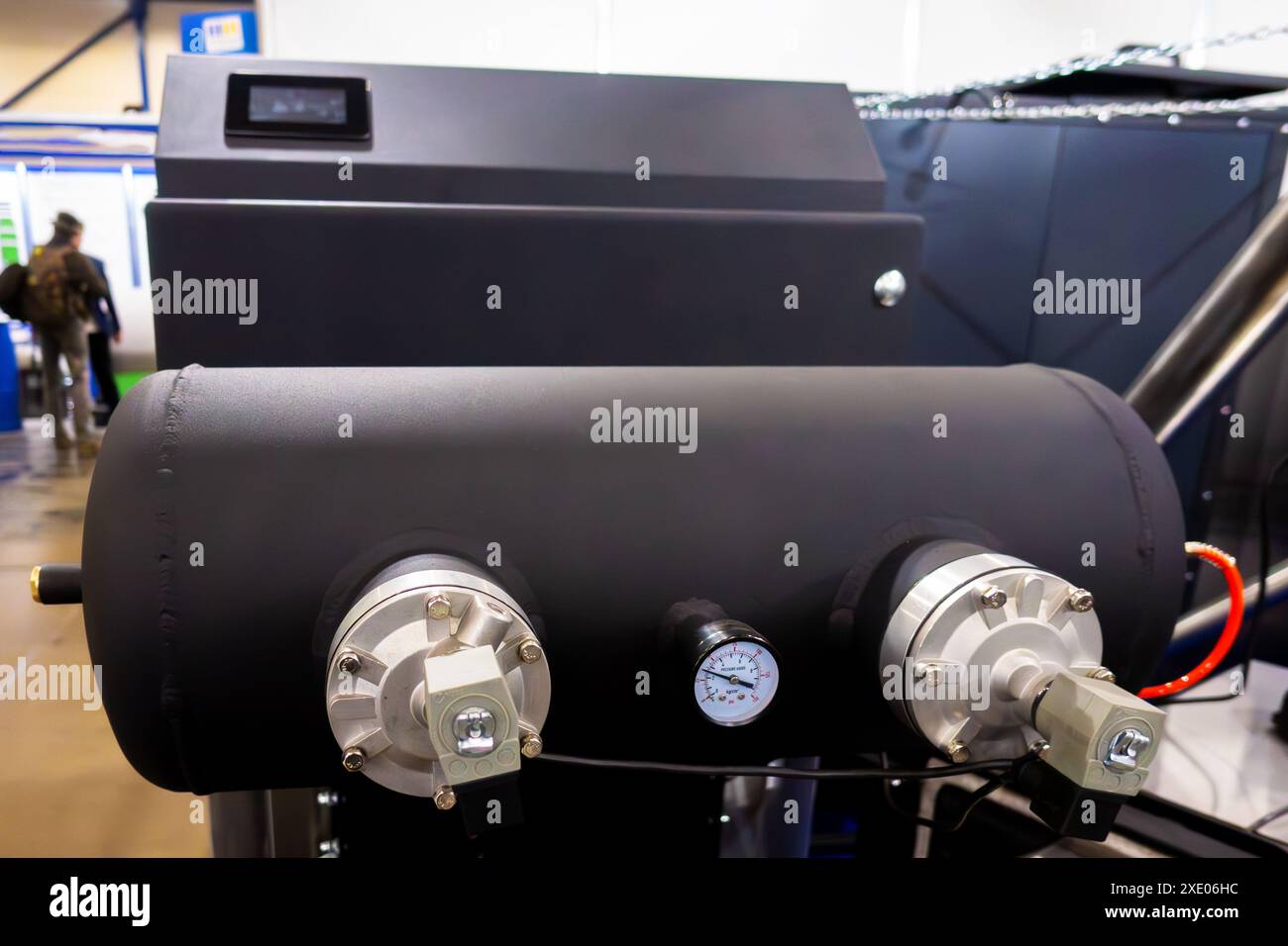 Cylinder with pressure sensors in a modern industrial furnace Stock ...