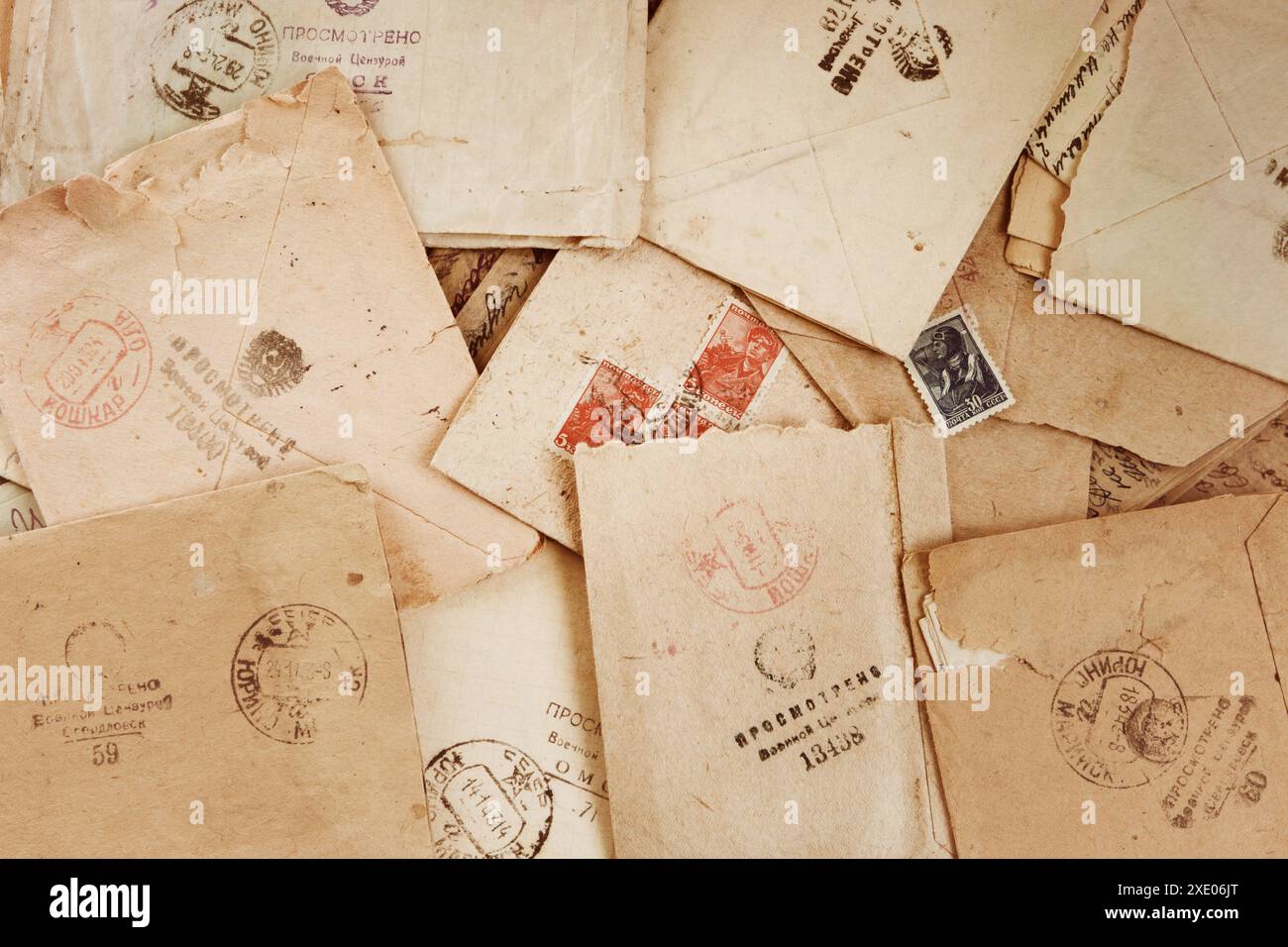Postal mails of World War II Stock Photo - Alamy