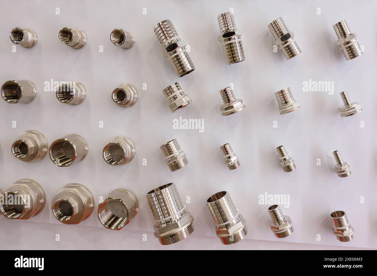 Metal couplings and connecting elements for hoses Stock Photo - Alamy