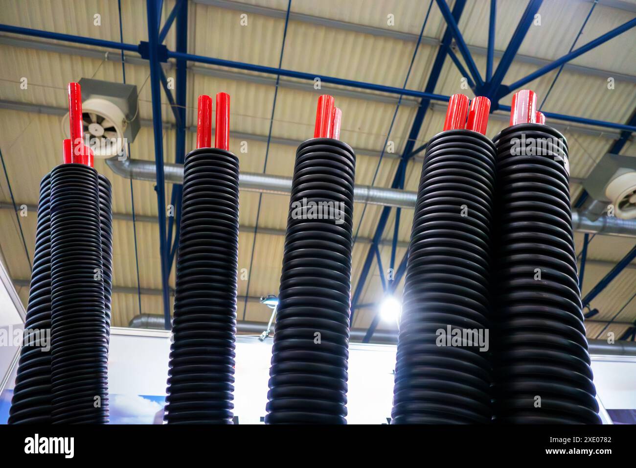 Flexible insulated pipes in polyurethane foam insulation for central ...