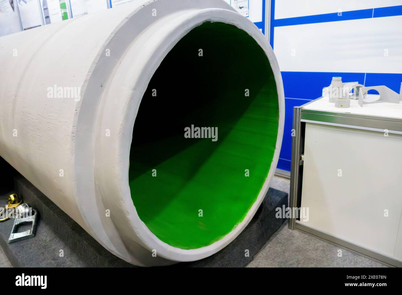 Pipes for microtunneling with an inner protective shell Stock Photo - Alamy
