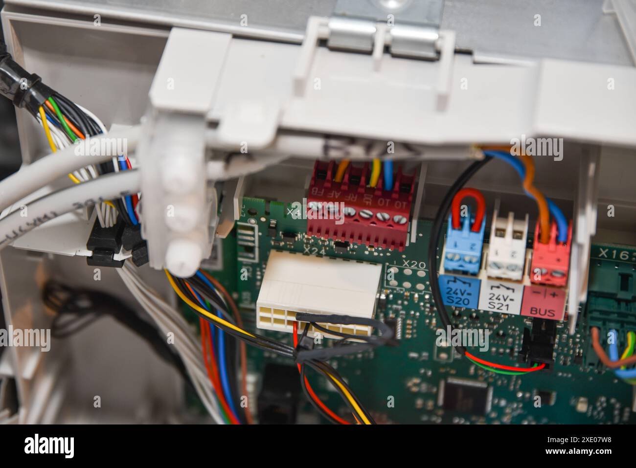 Electronics and control technology on one circuit board Stock Photo - Alamy