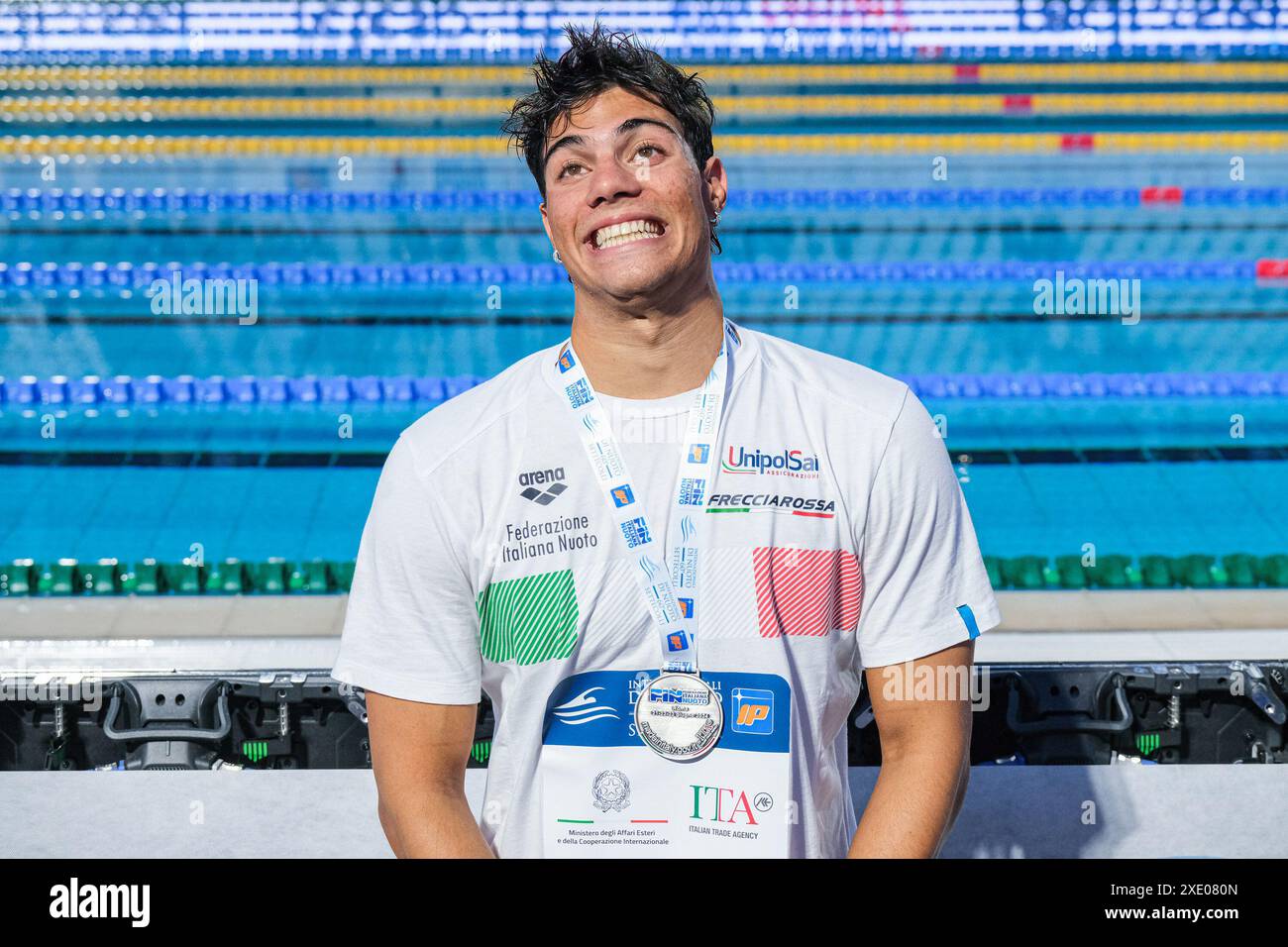 Rome, Italy. 23rd June, 2024. Luca De Tullio of Italy on the Podium of ...