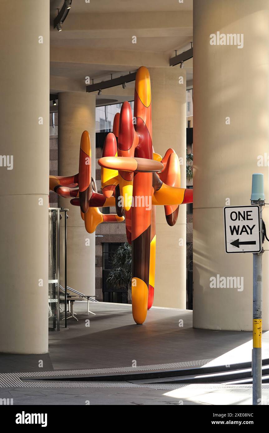 Day In, Day Out, a multicoloured sculpture by artist, James Angus in ...