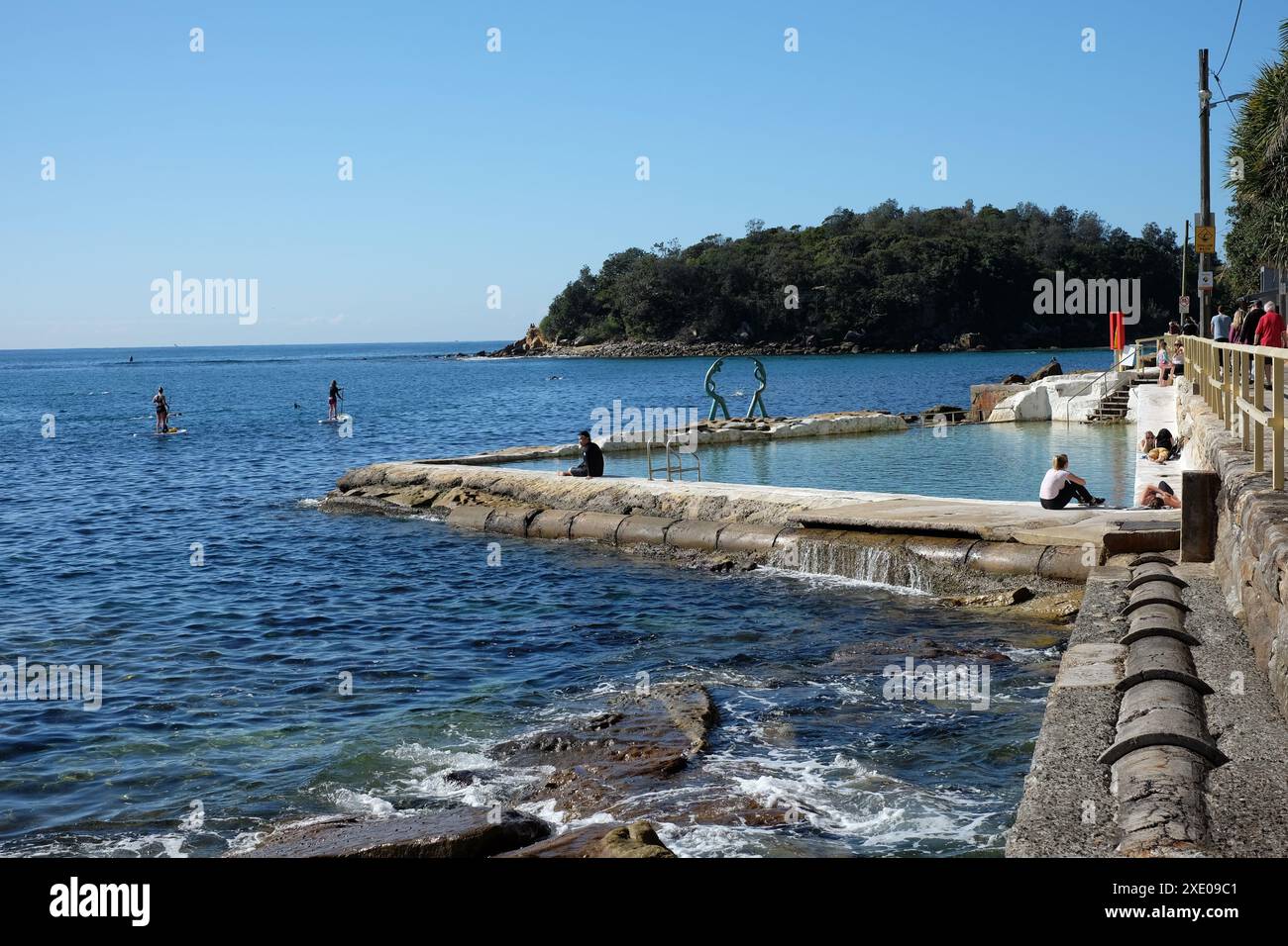 Fairy Bower Ocean Pool and paddle boarding at Cabbage Tree Bay Aquatic ...