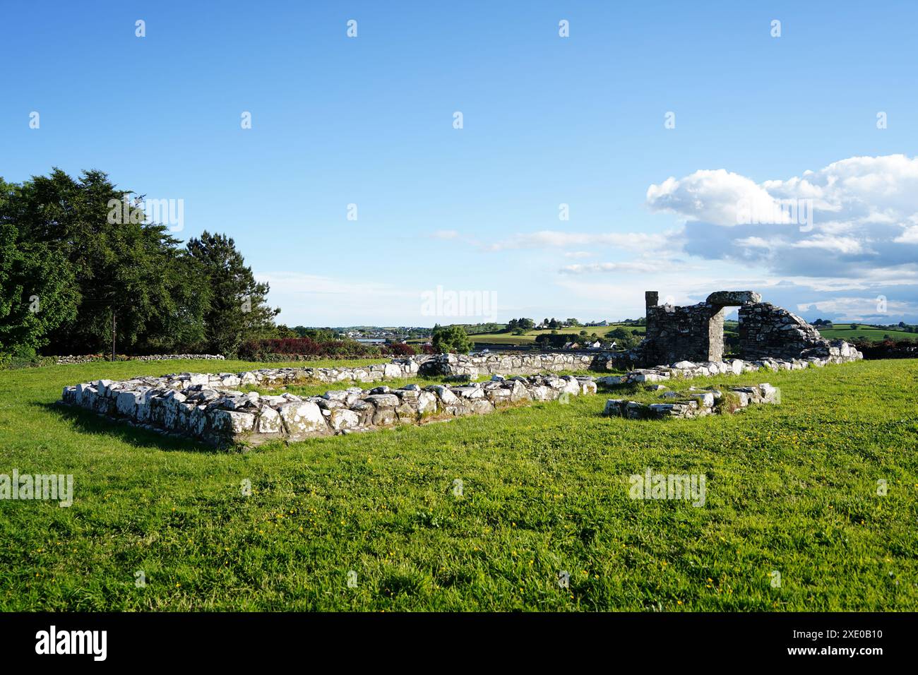Nendrum Monastic Site. Pre-Norman monastic site ruins at Mahee Island ...