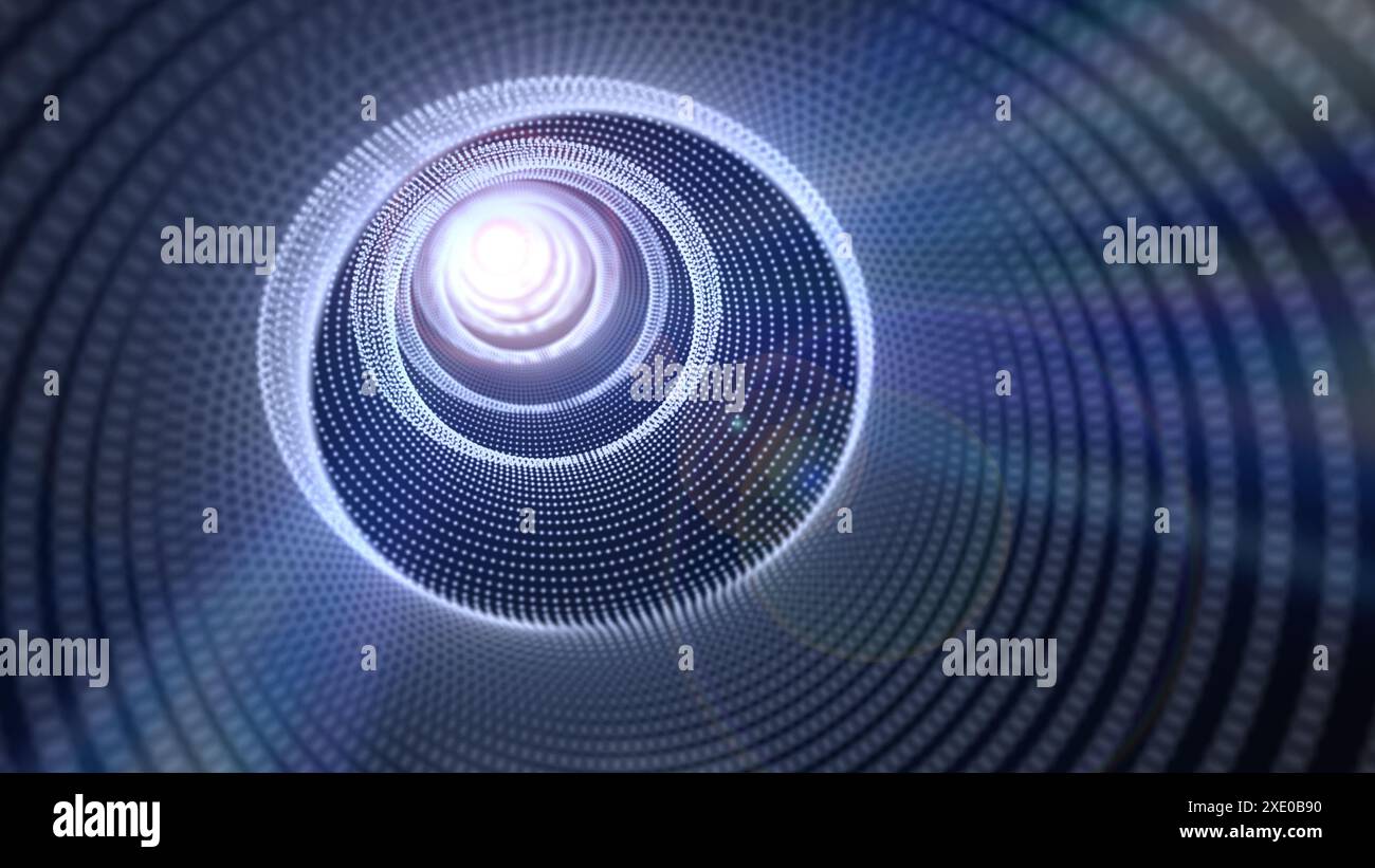 Abstract digital background of plexus tunnel Stock Photo - Alamy