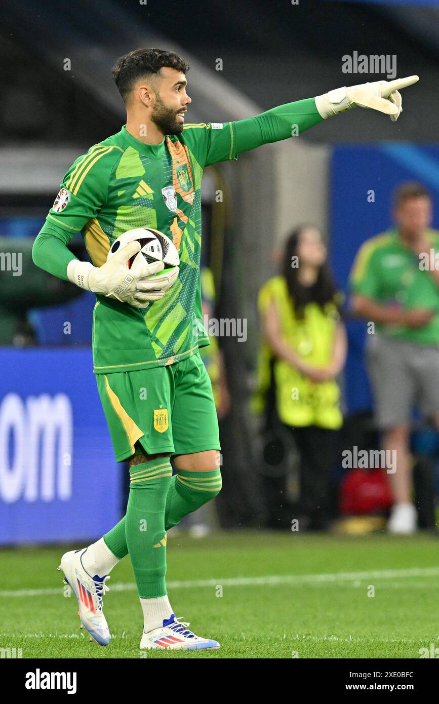 Dusseldorf, Germany. 24th June, 2024. goalkeeper David Raya (1) of ...