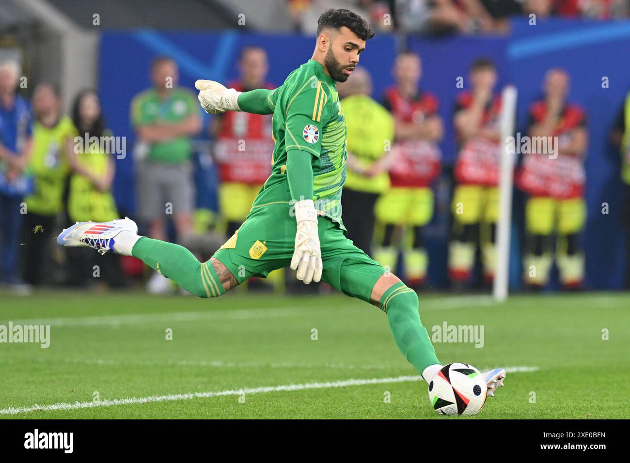 Dusseldorf, Germany. 24th June, 2024. goalkeeper David Raya (1) of ...