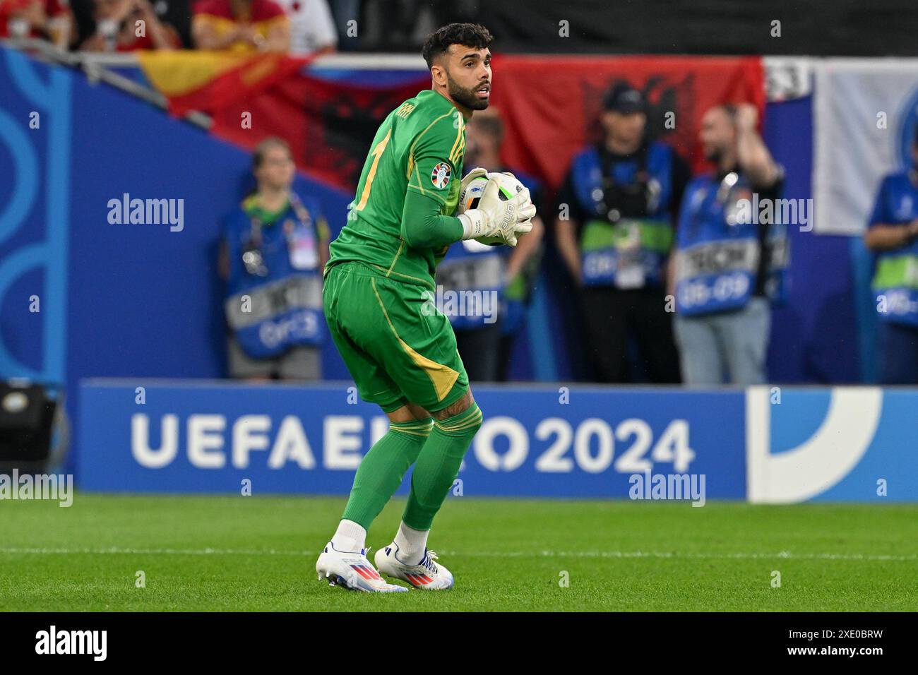 Dusseldorf, Germany. 24th June, 2024. goalkeeper David Raya (1) of ...