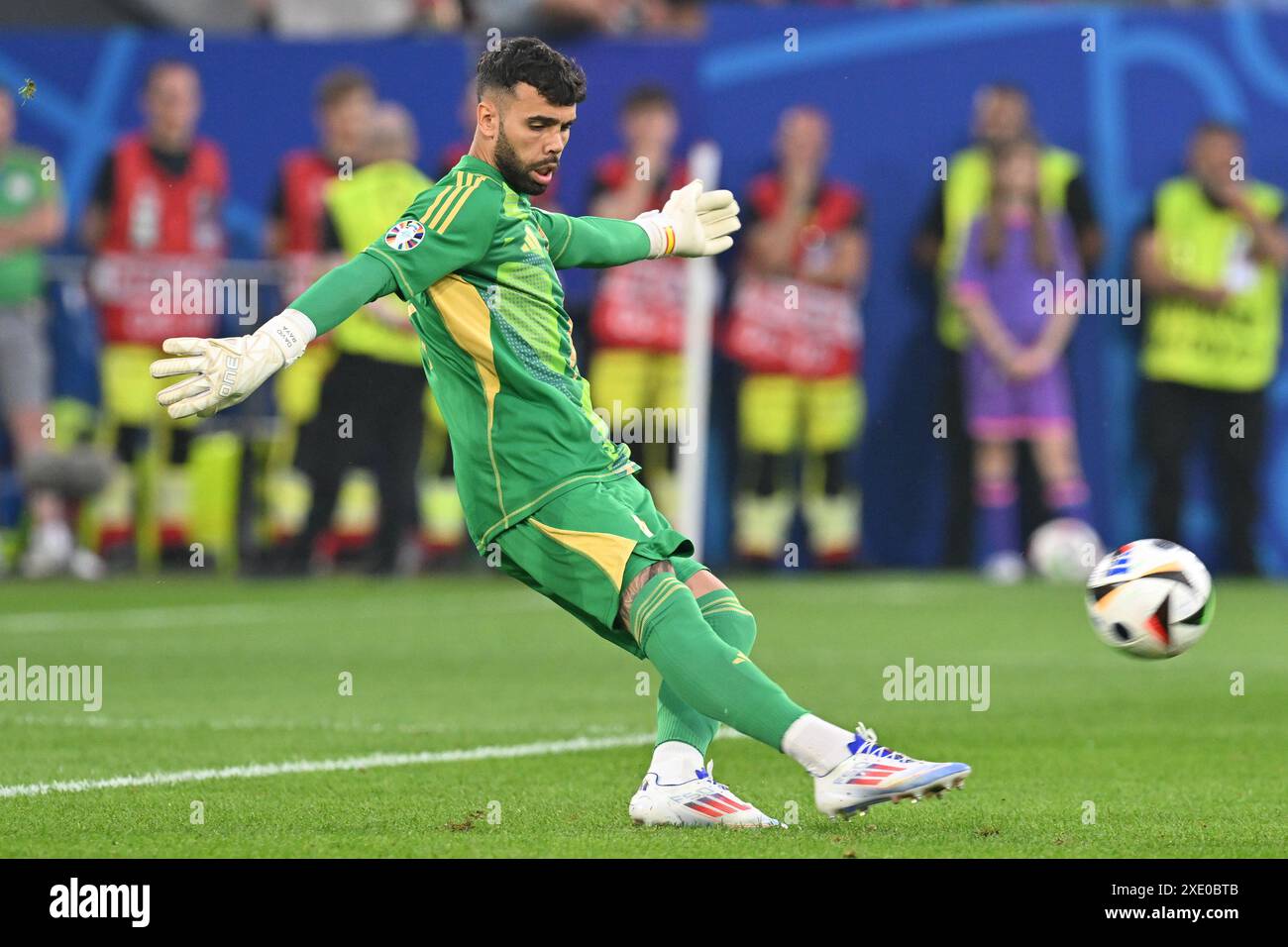 Dusseldorf, Germany. 24th June, 2024. goalkeeper David Raya (1) of ...