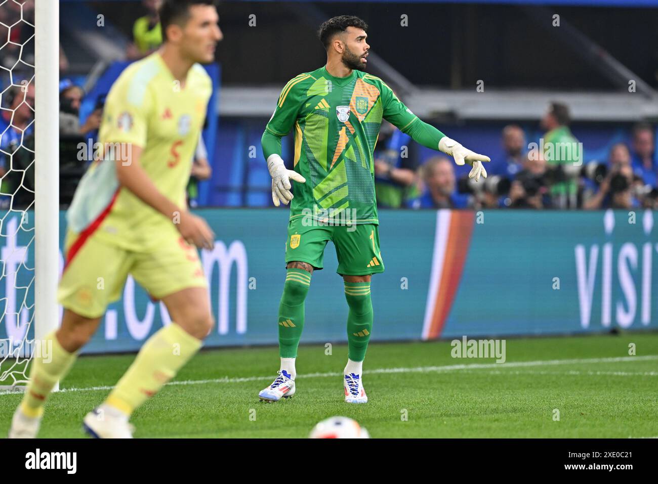 Dusseldorf, Germany. 24th June, 2024. goalkeeper David Raya (1) of ...