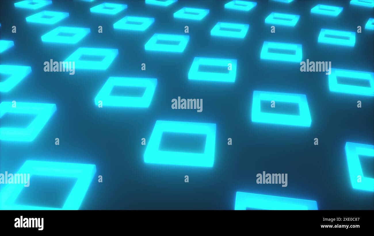 Abstract neon glowing frame animation hi-res stock photography and ...