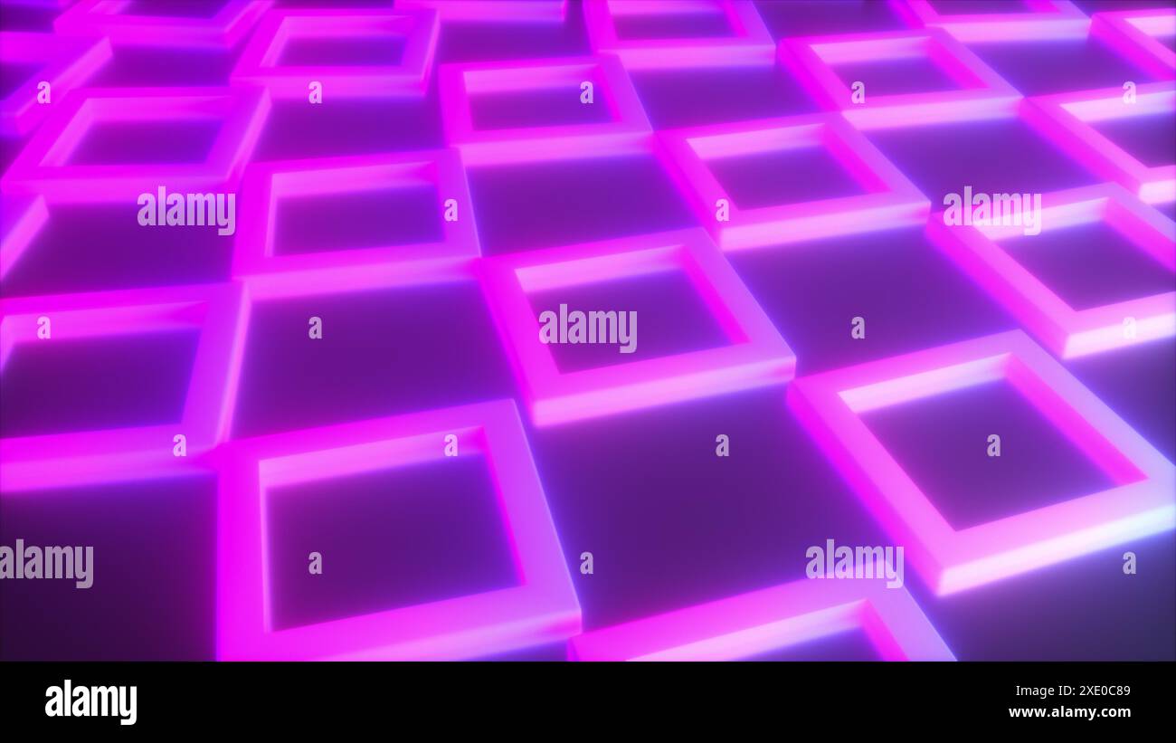 Abstract neon glowing frame animation hi-res stock photography and ...