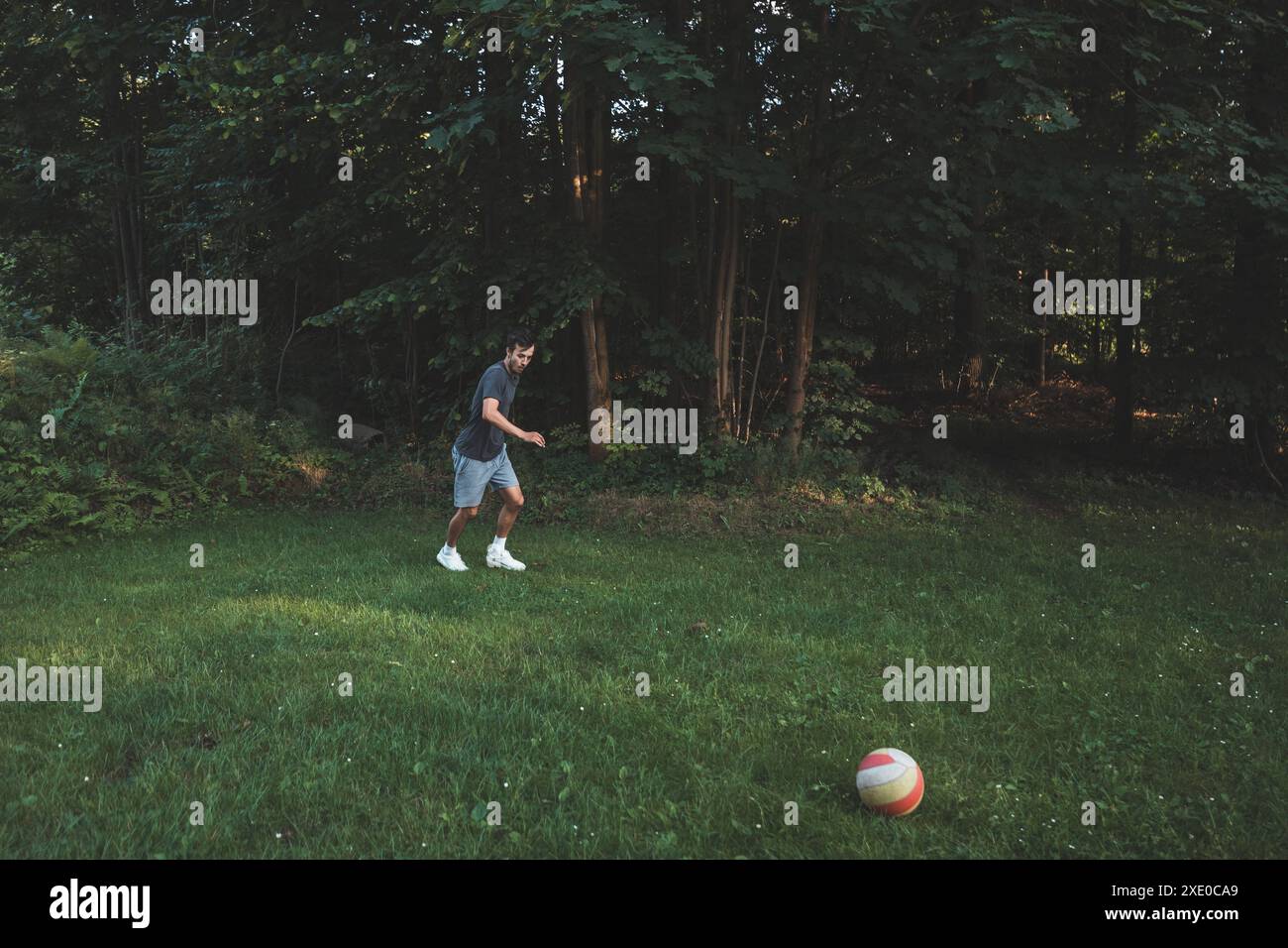 Playing amateur friendly football hi-res stock photography and images ...