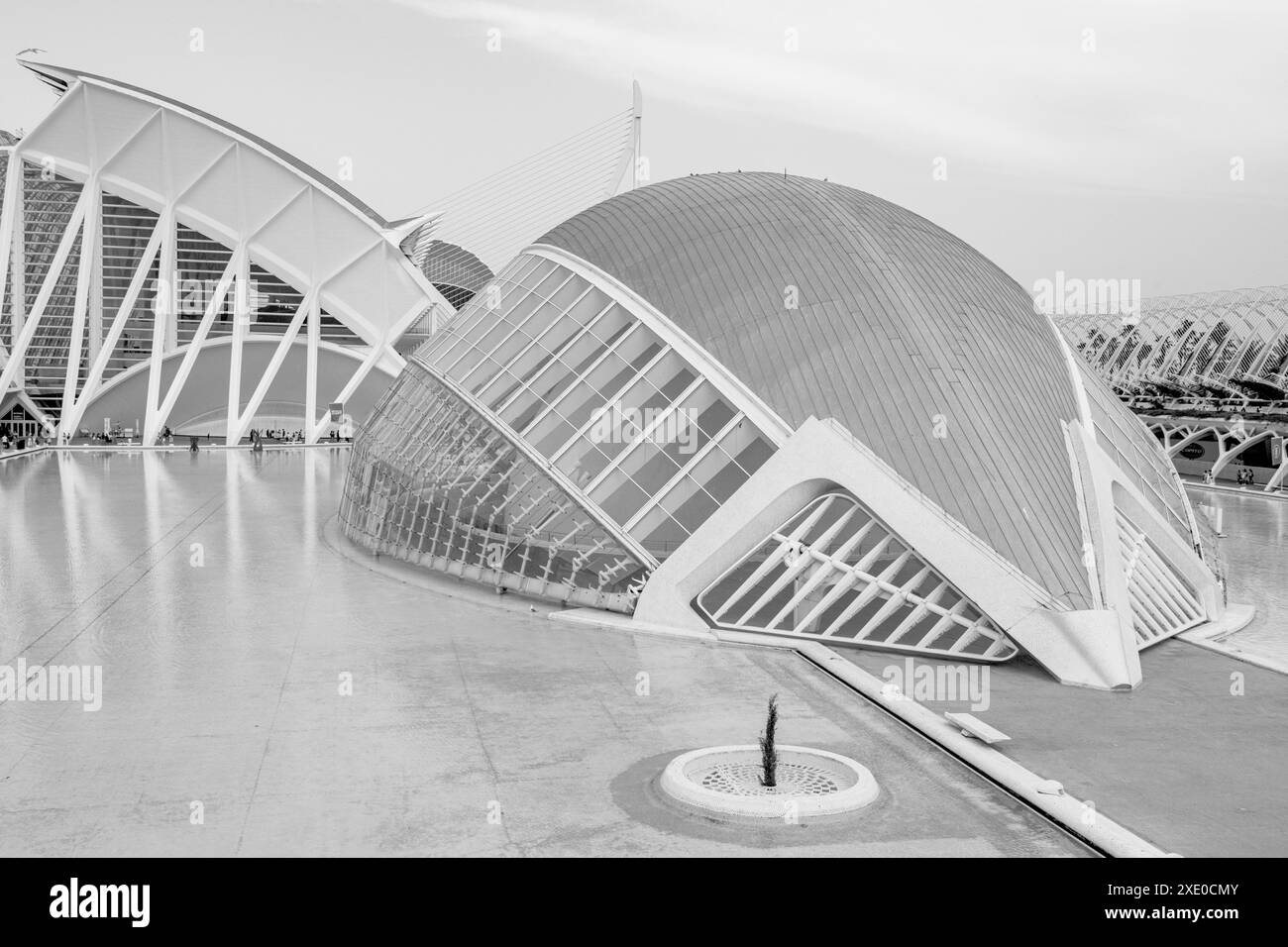 Valencia spain modern architectural Black and White Stock Photos ...
