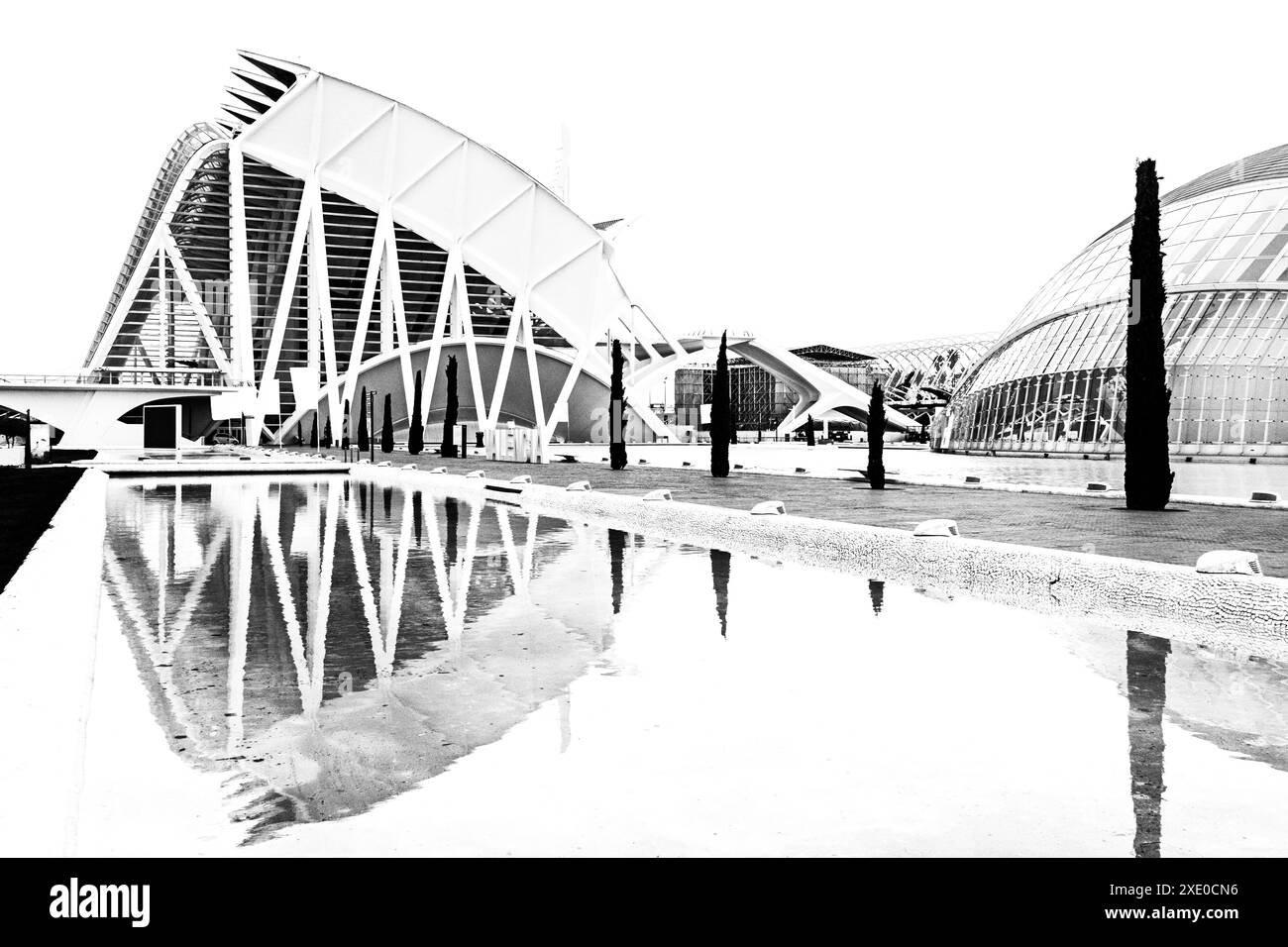 Valencia spain modern architectural Black and White Stock Photos ...
