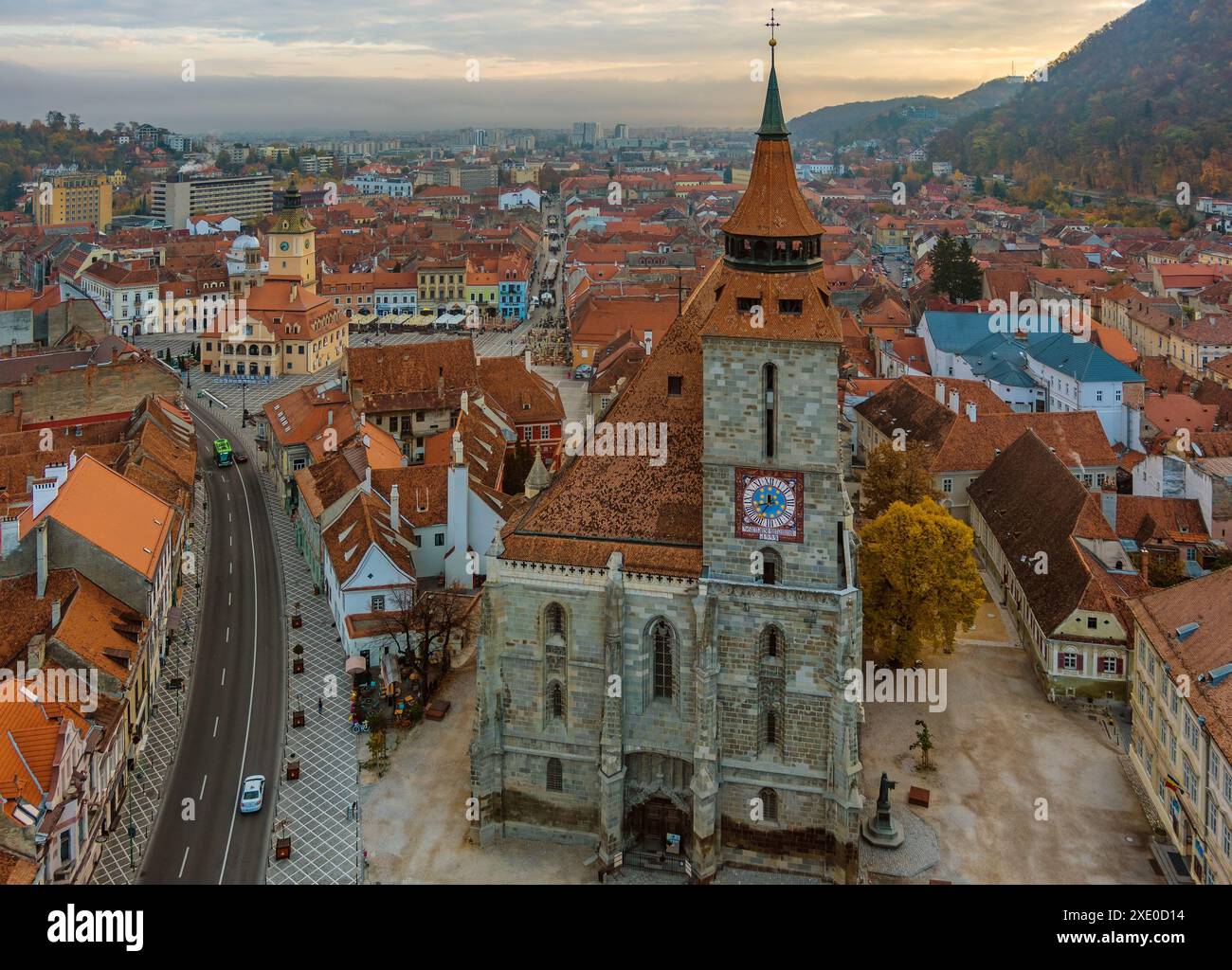 Brasov townscape view in romania hi-res stock photography and images ...