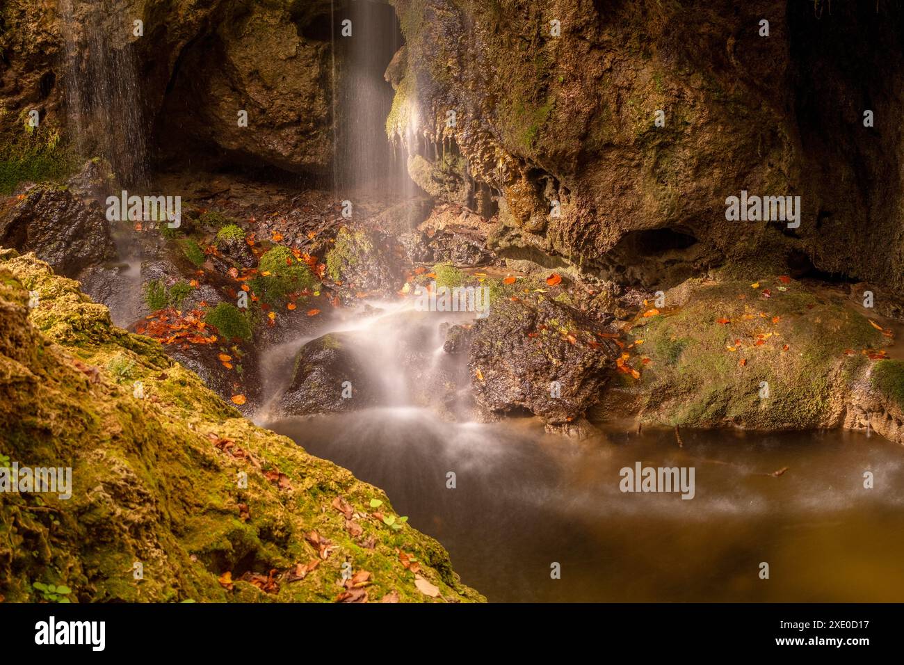 Closeup scenic smooth waterfall hi-res stock photography and images - Alamy