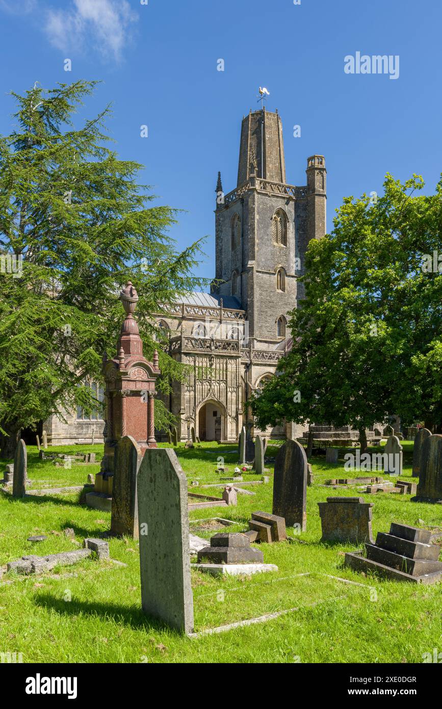 St Mary’s church in the village of Yatton, North Somerset, England ...