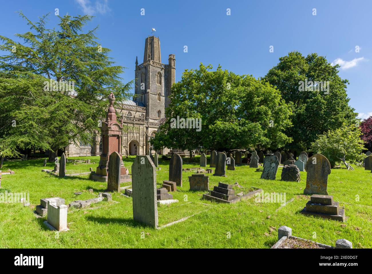 St Mary’s church in the village of Yatton, North Somerset, England ...