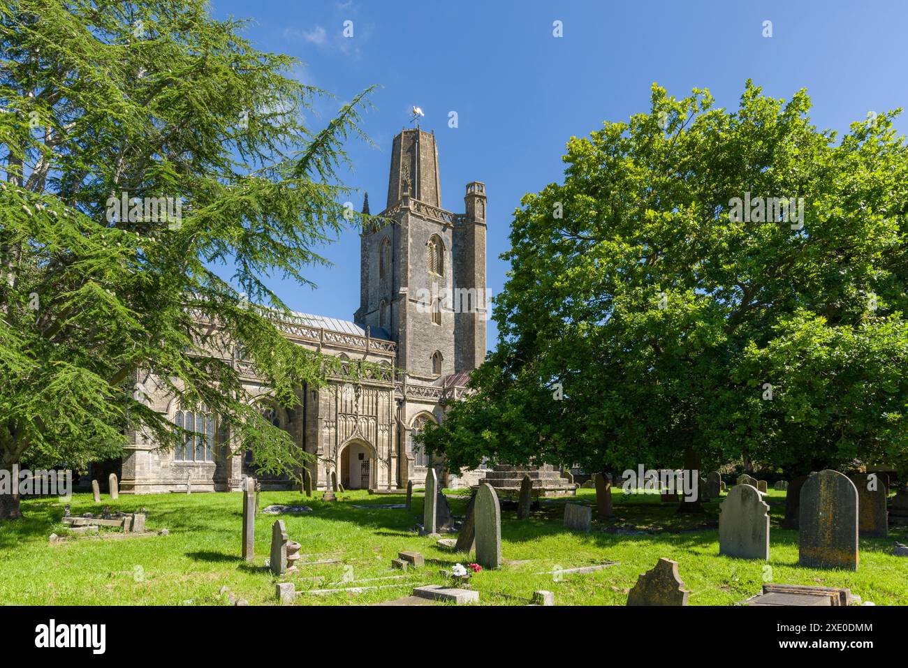 St Mary’s church in the village of Yatton, North Somerset, England ...