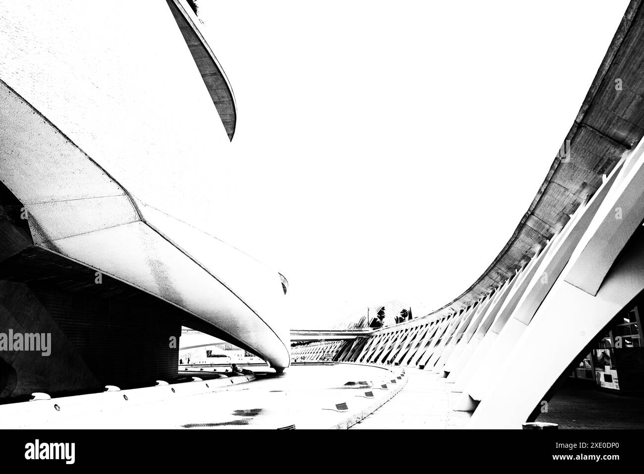 Valencia spain modern architectural Black and White Stock Photos ...