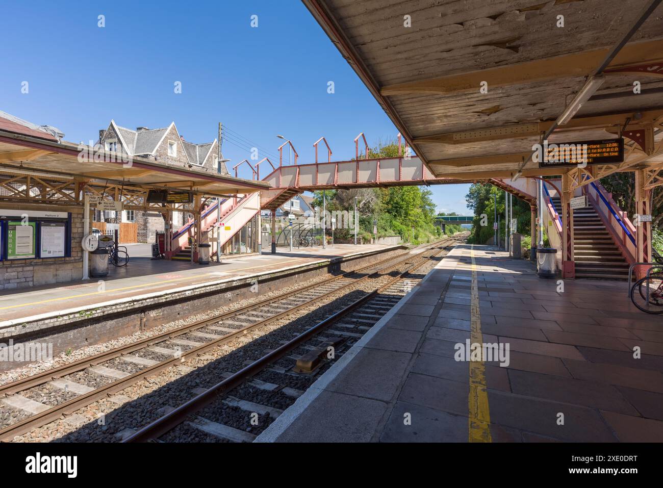 Yatton train station on the Bristol to Exeter railway line, North ...
