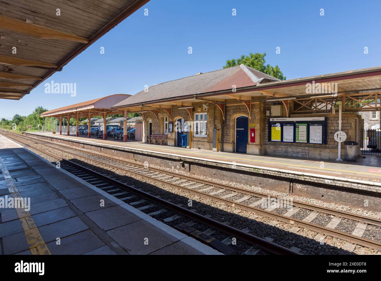 Yatton train station on the Bristol to Exeter railway line, North ...