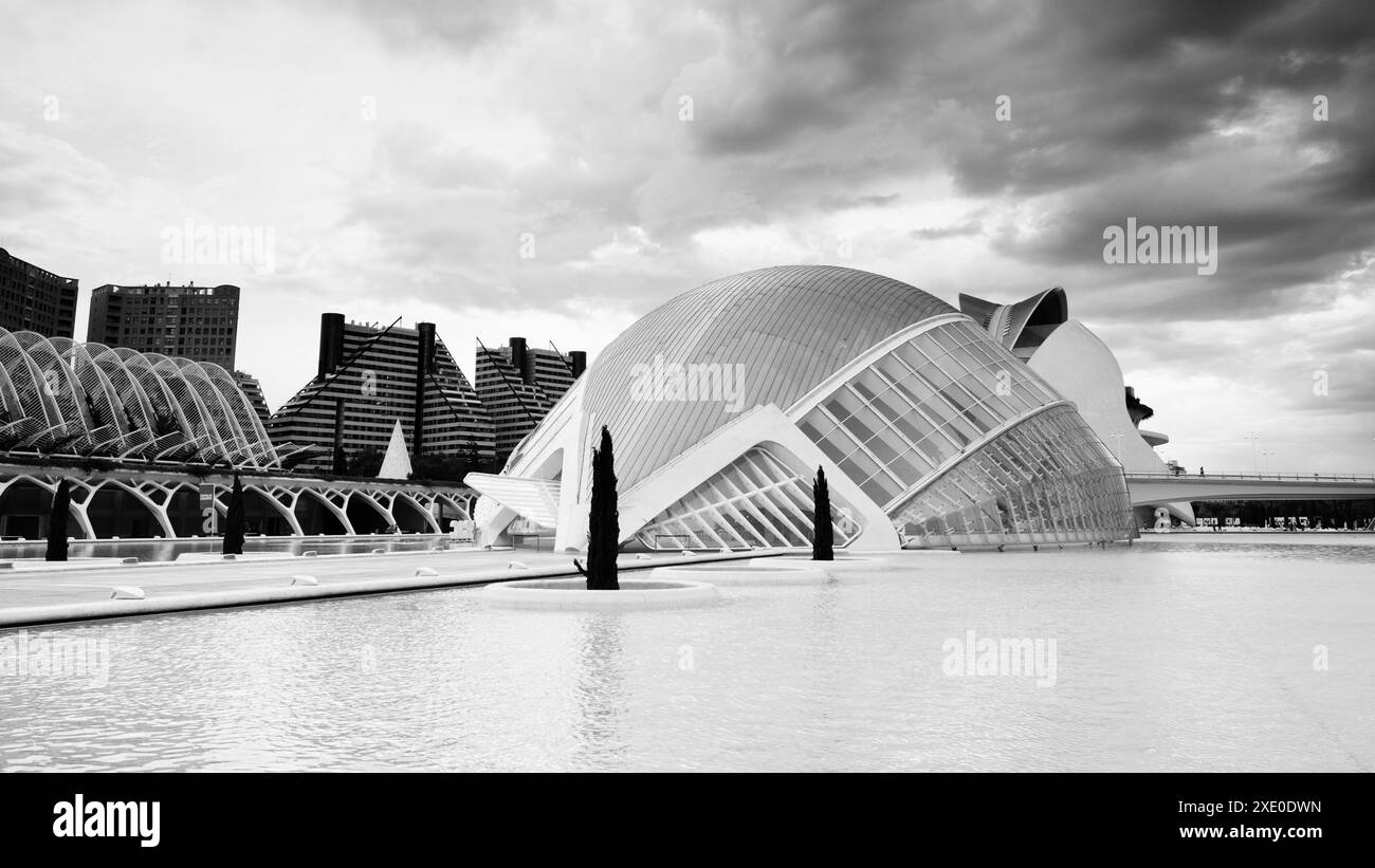 Valencia spain modern architectural Black and White Stock Photos ...