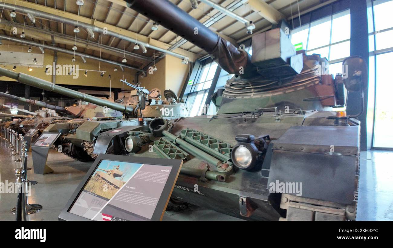 Royal Tank Museum, Amman, Jordan - May 4, 2024: Austrian army SK105 ...