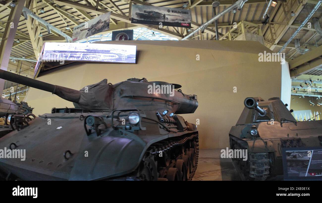 Royal Tank Museum, Amman, Jordan - May 4, 2024: Panoramic shot ...