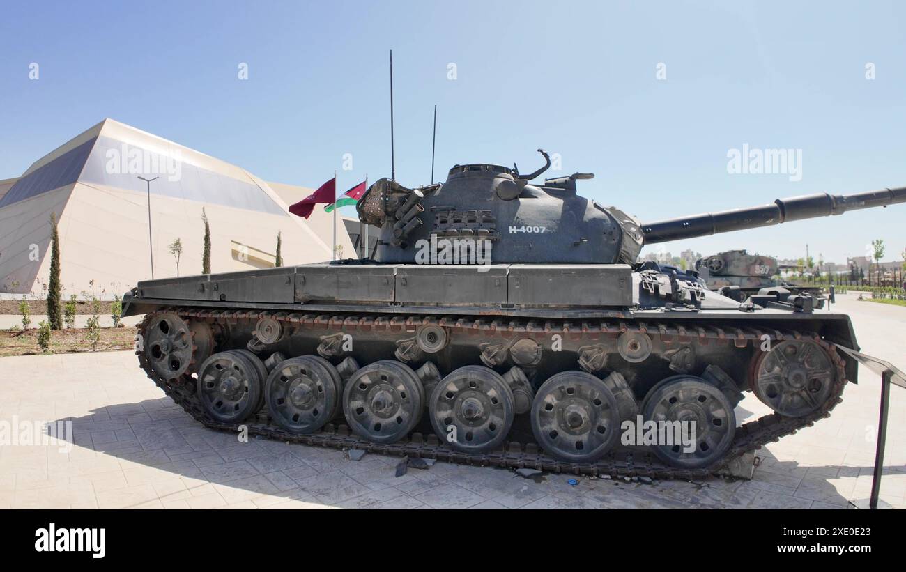 Royal Tank Museum, Amman, Jordan - May 4, 2024: Historical Swiss Panzer ...